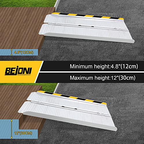 Snapklik.com : 4FT Portable Wheelchair Ramp, Foldable Ramp For 600 Lbs ...