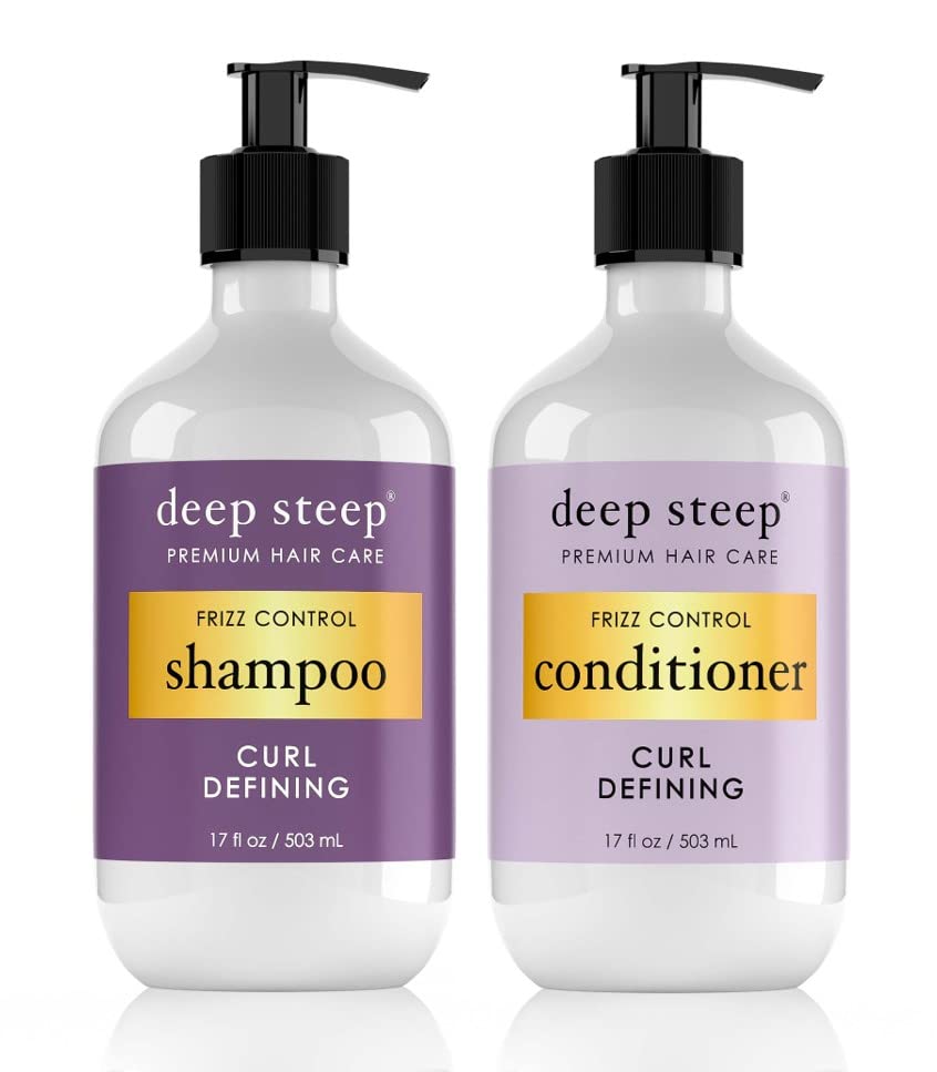 Amazon.com: Deep Steep Shampoo & Conditioner, Premium Hair Care (Curl Defining, 10 oz) : Beauty ...