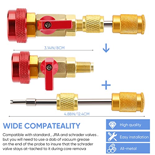 Snapklik.com : Automotive AC R134a R1234yf Valve Core Remover Installer ...