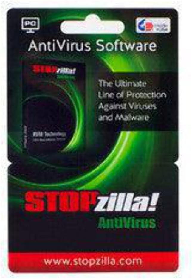 Amazon.com: Stopzilla AntiVirus 7.0 (Key Card) - Protect against Viruses, Spyware & Malware ...