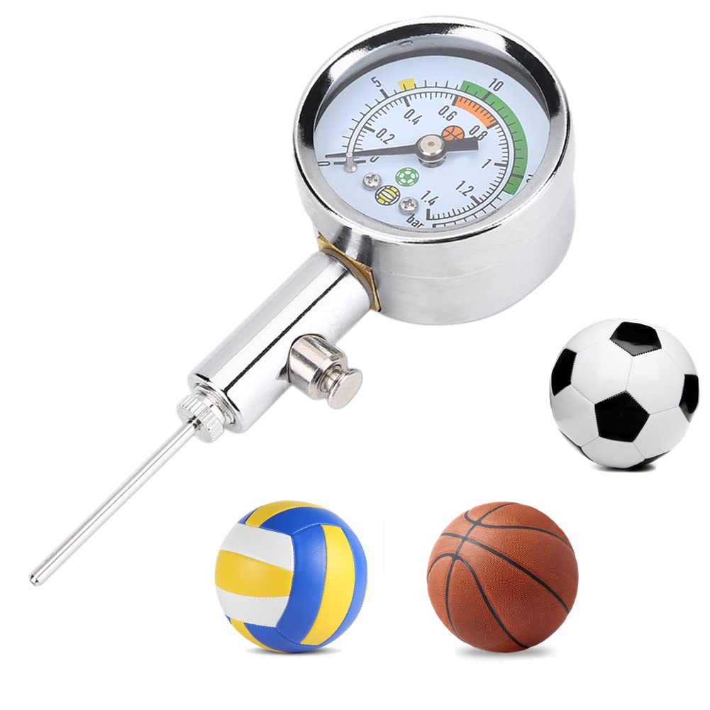 Ball Pressure Gauge, Mini Utility Air Pressure Gauge Barometer Tool ...