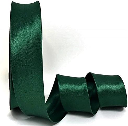 Forest Green Byetsa Satin Fold 30mm Bias Binding on a 25m Roll : Amazon ...