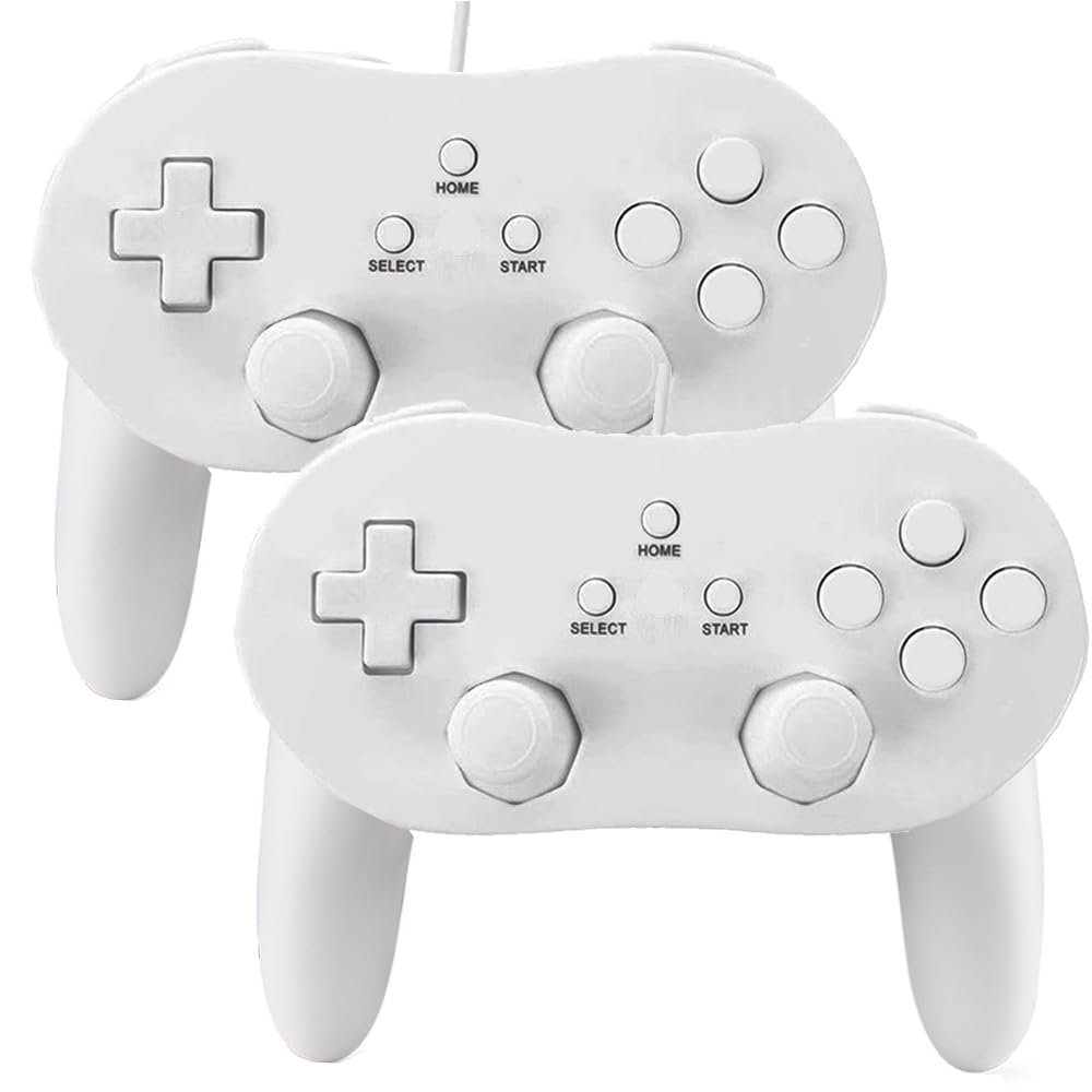 Amazon.com: Beproess Wired Classic Pro Controller Compatible with Wii ...