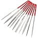Mesee 10 Stück Mini Diamantfeile, 2 x 100mm Micro Diamond Feilen Set ...