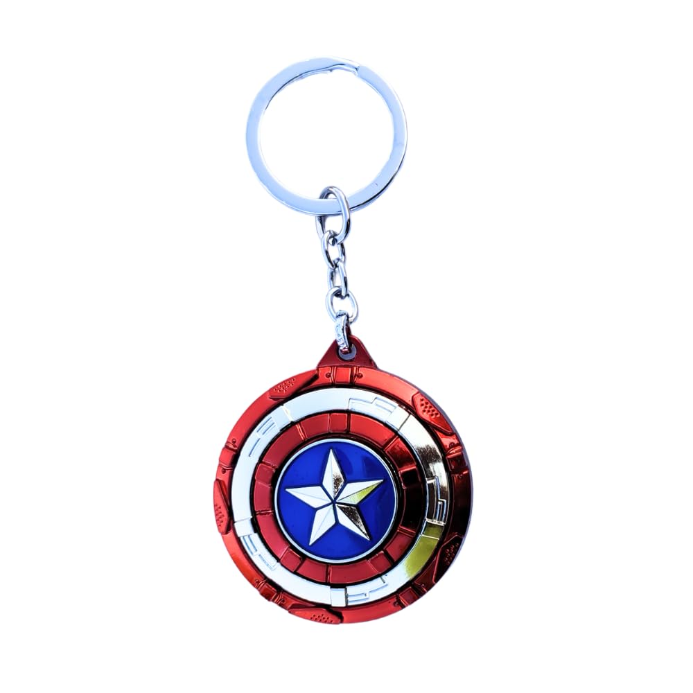 Marvel Avengers Captain America Shield Keychain Metal | Doctor Strange Keychain | Spiderman ...