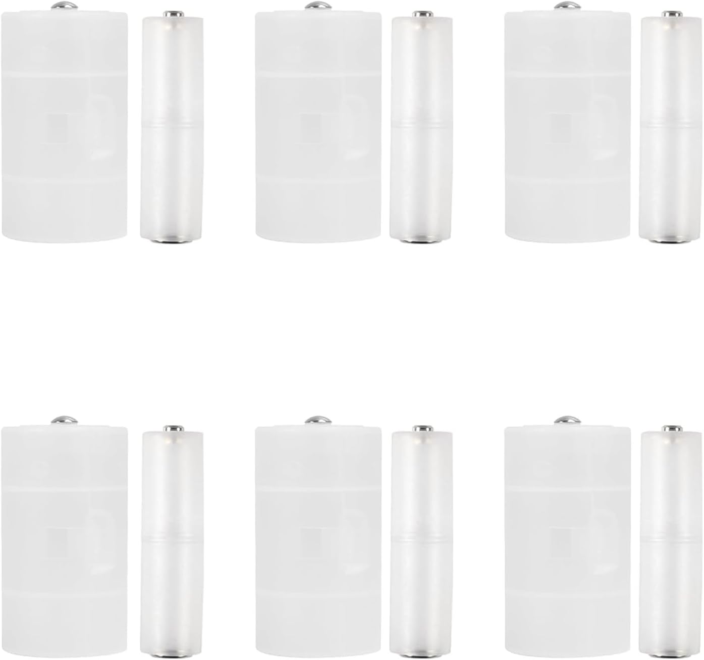 Amazon.com: hrsyyl 6pcs AA to D Battery Converter AAA to D Battery ...