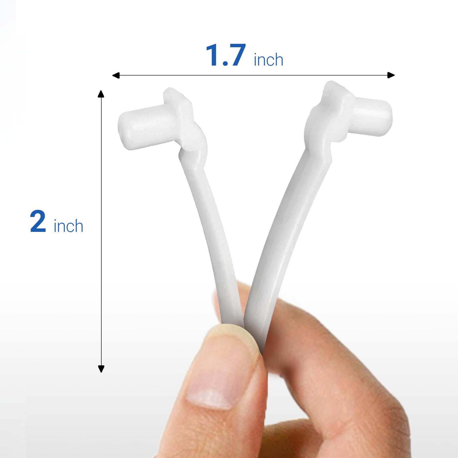 Snapklik.com : (21-Pack) Replacement Pool V-Clips - Pool Brush Plastic ...