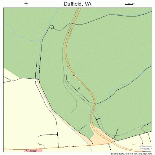 Amazon.com : Large Street & Road Map of Duffield, Virginia VA - Printed ...