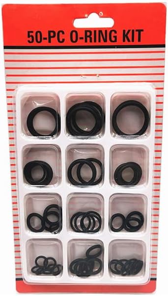 Rubber O-Ring Assortment KIT 50PC - Pack O Rings Set Automotive ...
