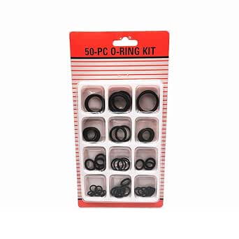 Rubber O-Ring Assortment KIT 50PC - Pack O Rings Set Automotive ...