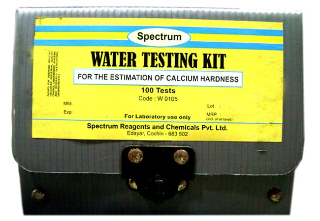 SPECTRUM WATER TESTING KIT FOR THE ESTIMATION OF CALCIUM HARDNESS (100 ...