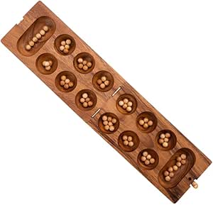 Engelhart 350320 - Wooden Awale - African Board Eco Game - 2 Players ...