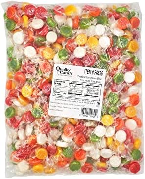 Amazon.com : Quality Candy Company Tropical Fruit Discs, 5 Pounds ...