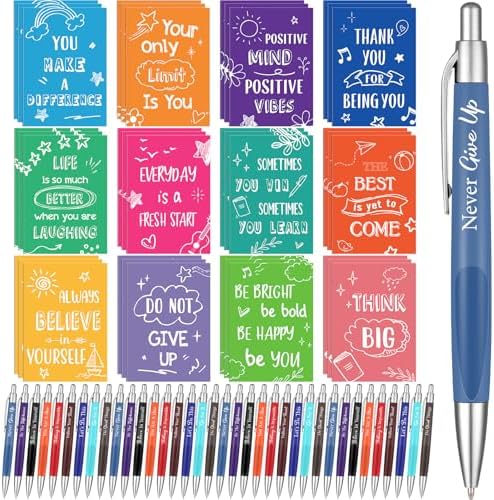Amazon.com : PerKoop 50 Sets Mini Pocket Notebook with Pens Bulk ...