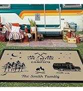 Amazon.com: CafeTime Custom Camping Rug Making Memories RV Trailer ...