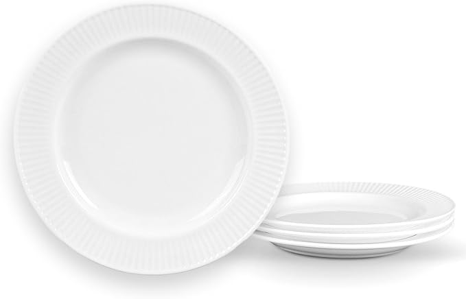Amazon.com | LaGlint 7 inch Dessert Petite Accent Plate Set of 4, Opal ...