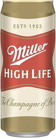 Amazon.com: Miller High Life American Lager Cerveza, cerveza, lata de ...