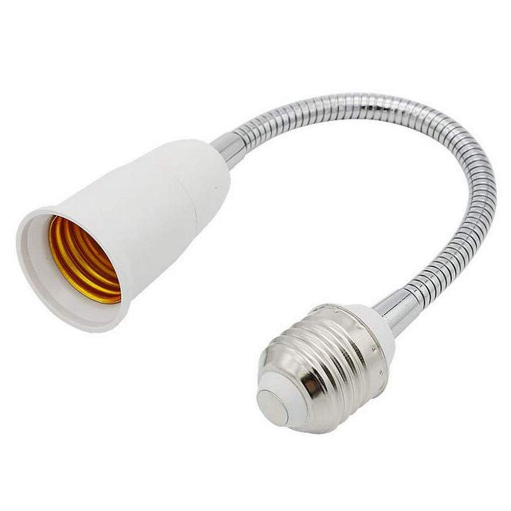 Extensor de luz flexible E27 a E27, adaptador de enchufe de foco, 30CM ...