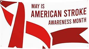 Amazon.com: Stroke Awareness Month Backdrop Banner 71 * 35 Inches ...