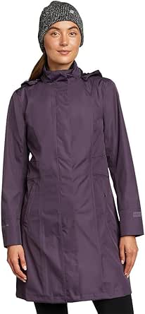 Amazon.com: Eddie Bauer Women's Girl on the Go Waterproof Trench Coat : Clothing, Shoes & Jewelry