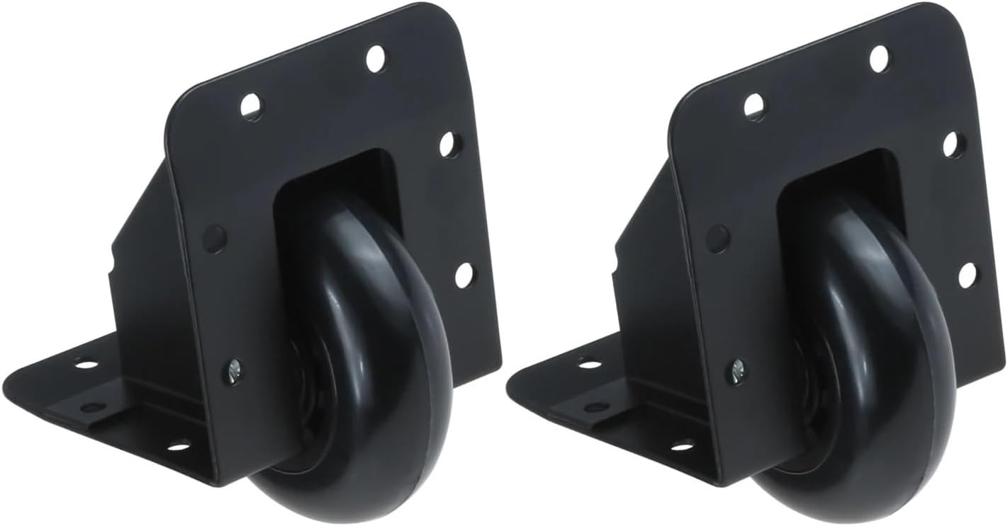 Amazon.com: Castor Wheels 2pcs Heavy Duty Metal Recessed Corner Caster ...