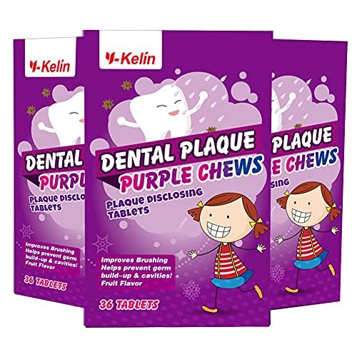 Amazon.com : Dental Plaque Disclosing Tablets for Kids & Adults ...
