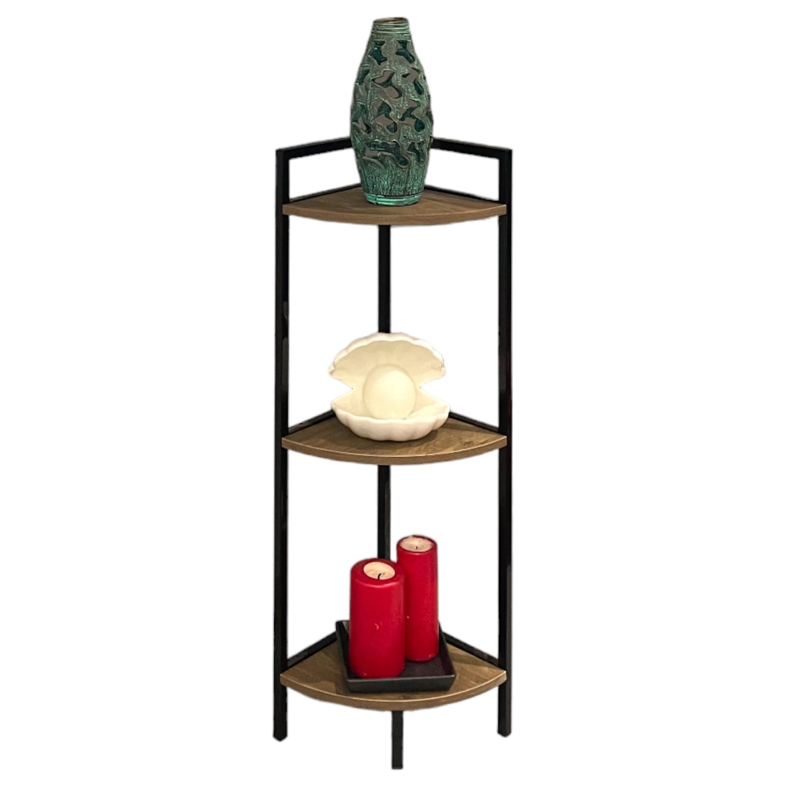 HOMELOX Corner Shelf Stand 3 Tier Organizer Rack Storage Shelves ...