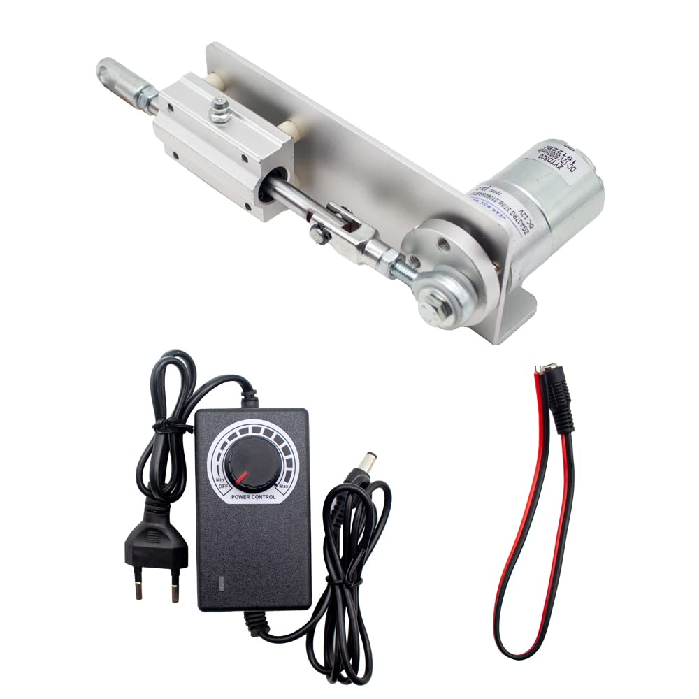 Buy DIY Reciprocating Cycle Linear Actuator DC 12V Mini Gear Adjustable ...