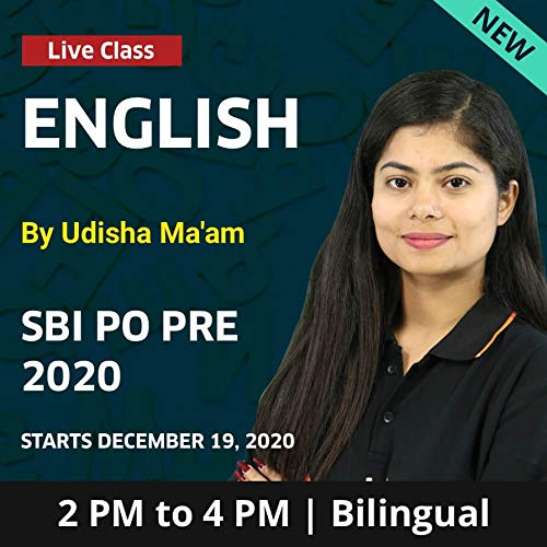 Adda247 ENGLISH By UDISHA Ma'am | SBI PO PRELIMS 2020 | LIVE CLASSES ...