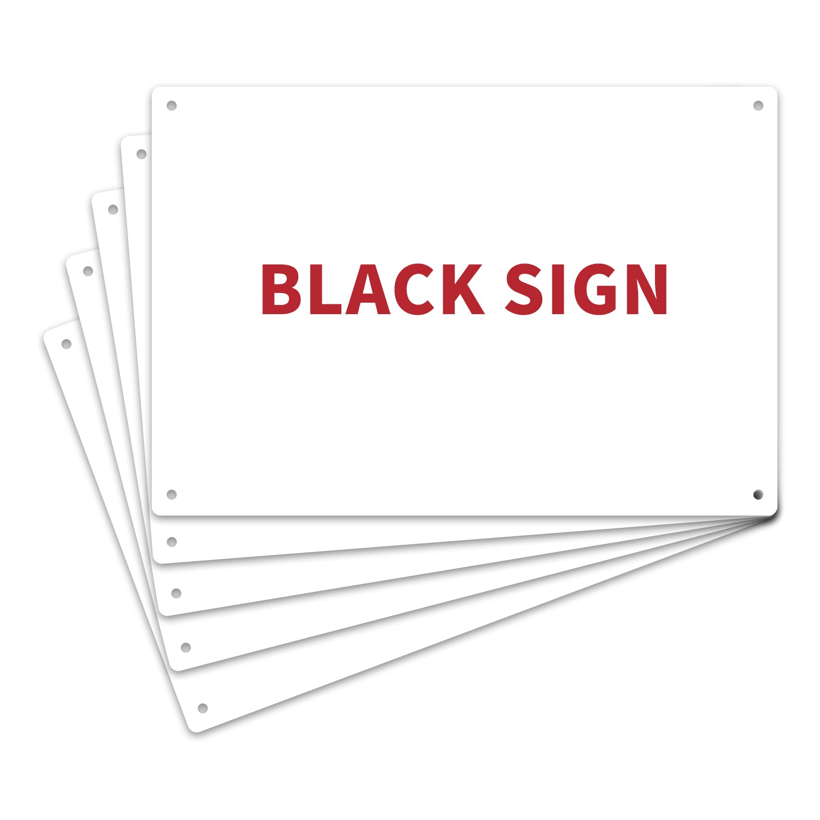 Blank Street Signs Black And White