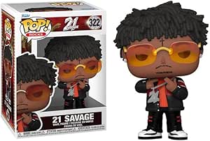 Amazon.com: Funko Pop 21 Savage + Protector: Pop! Rocks Vinyl Figure (Gift Set Bundled with ...