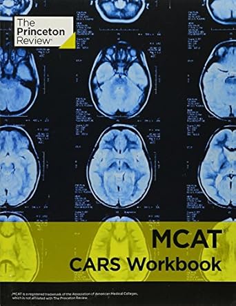 MCAT CARS Workbook: The Princeton Review: 4913993110785: Amazon.com: Books