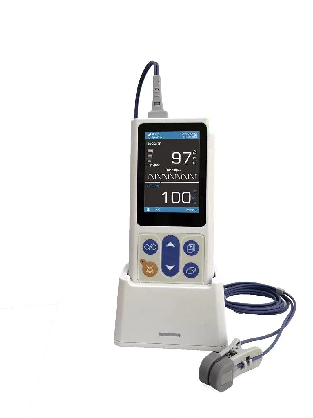 Amazon.com: UTP02V 3.5" Veterinary/Vet Pulse Oximeter with Y-clips Ear ...