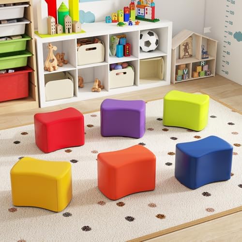 Amazon.com: Costzon 6-Piece Modular Stool Set for Kids, 10'' Waterproof ...