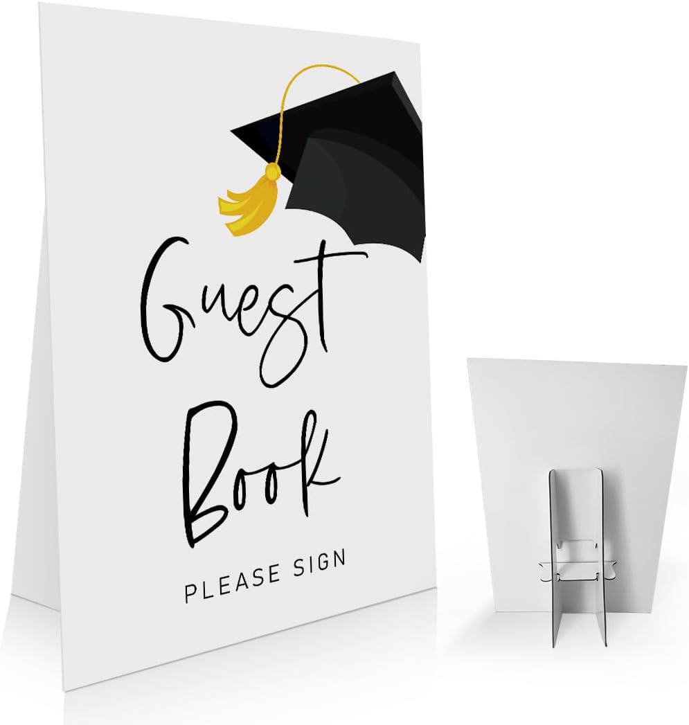 Amazon.com: Graduation Guest Book Sign, Please Sign Our Guestbook Sign ...
