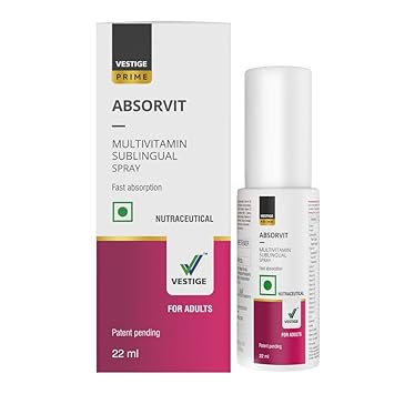 ABSORVIT MULTIVITAMIN SUBLINGUAL SPRAY - 22 ml| Multivitamin Oral Spray ...