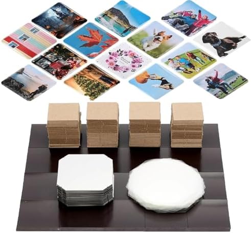 Fridge Magnet Making Machine Kit - 1000 Sets of Transparent Film, Metal ...