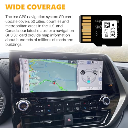 𝙇𝙖𝙩𝙚𝙨𝙩 86271-0E076 Navigation SD Card Compatible with Toyota Navigation ...