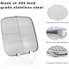 Amazon.com: Square Stainless Steel Air Fryer Splatter Shield for Ninja ...