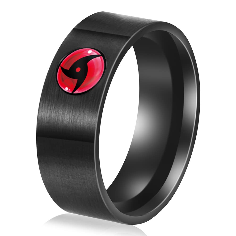 Marsalia Anime Rings For Men Sharingan Sasuke Akatsuki Kakashi Itachi ...