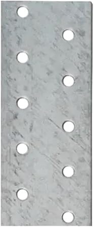 40mm x 1200mm Galvanised Perforated Flat Plate Connector Joining Plates ...