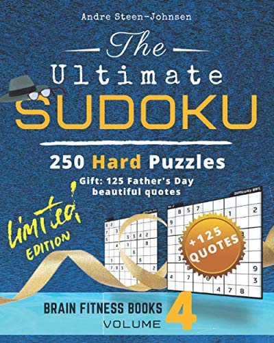 The ultimate Sudoku - 250 Hard Puzzles - Gift: 125 Father's Day ...