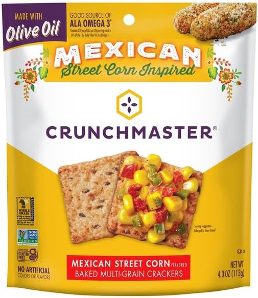 Amazon.com: Crunchmaster, Mexican Street Corn Baked Multi-Grain ...