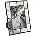 Amazon.com - Picture Frame Grey and Clear Textured Stained Glass Photo ...