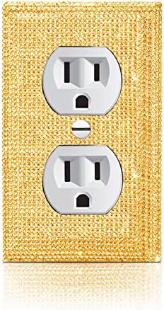 4 Pcs Shiny Rhinestones Wall Plate Light Switch Cover Outlet Covers ...