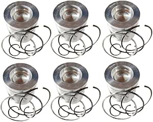 Amazon.com: 6* PISTON + Ring Set BLKPRO OEM Replacement For Ram 5.9L ...