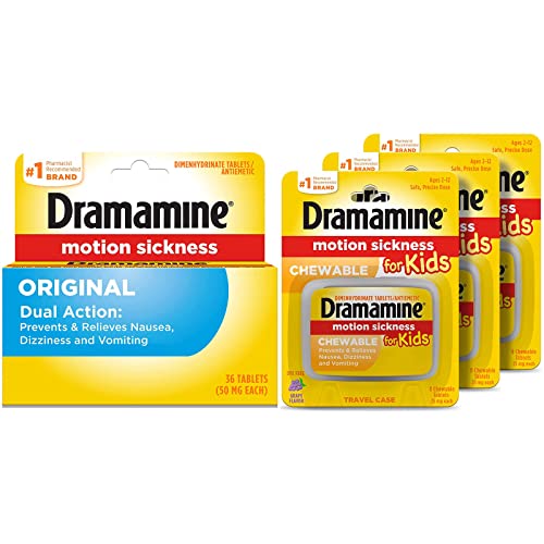 Dramamine Original Formula Motion Sickness Relief | 36 Count and ...