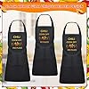 Amazon.com: Lasnten 3-Piece Black Chili Cook Off Aprons for Men and ...