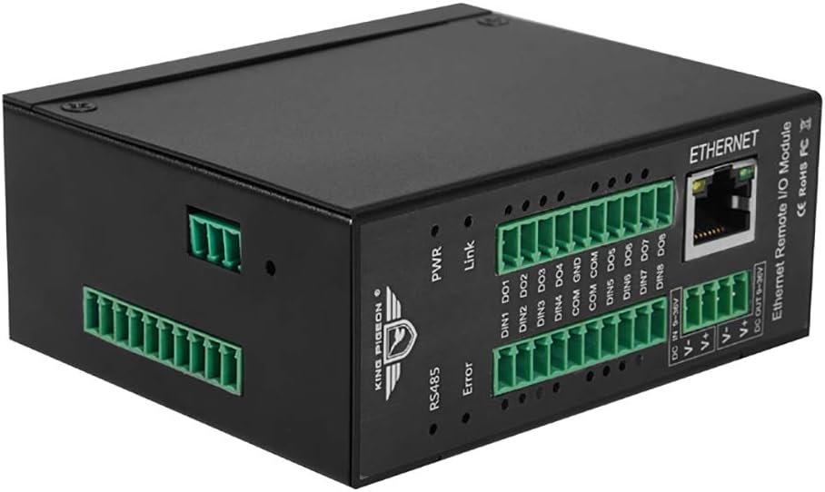 Amazon.com: King Pigeon Ethernet Remote IO Module Modbus TCP Data ...