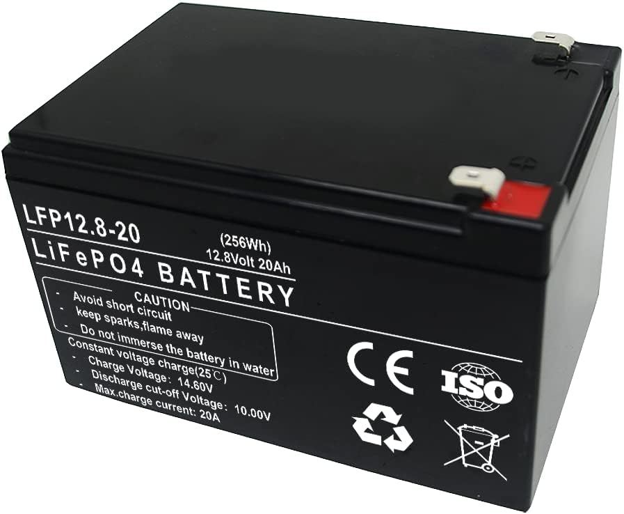 Amazon.com: ROSZNN 12V 20AH LiFePO4 Battery,Built-in 20A BMS 4000 ...